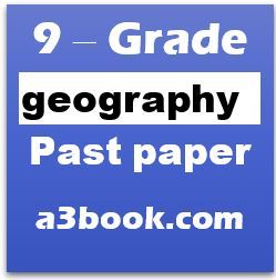 Grade 9 (English Medium) - Geography part 1 - 2019 - 1st term test ...