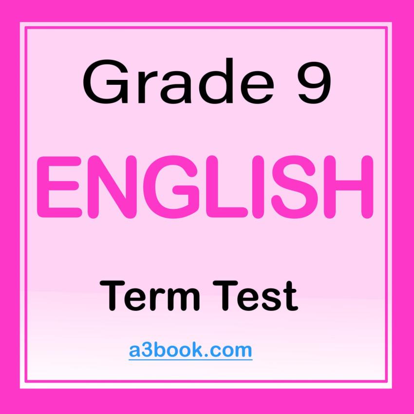 Grade 9 (English Medium) - English Language part 1 - 2019 - 1st term ...